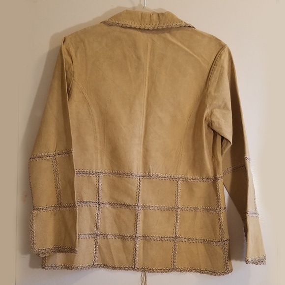 Outbrook | Jackets & Coats | Suede Patchwork Jacket | Poshmark